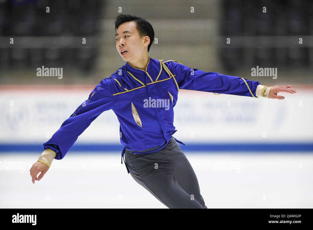 Tallinn, Estonia. 16th Apr 2022. Wesley CHIU (CAN), during Men Free ...