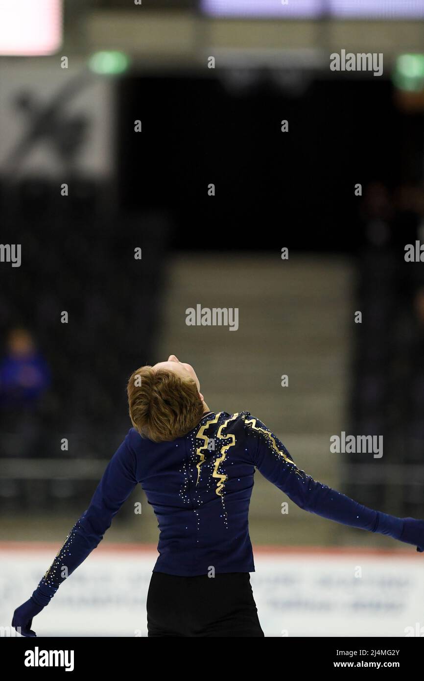 Tallinn, Estonia. 16th Apr 2022. Ilia MALININ (USA), during Men Free ...