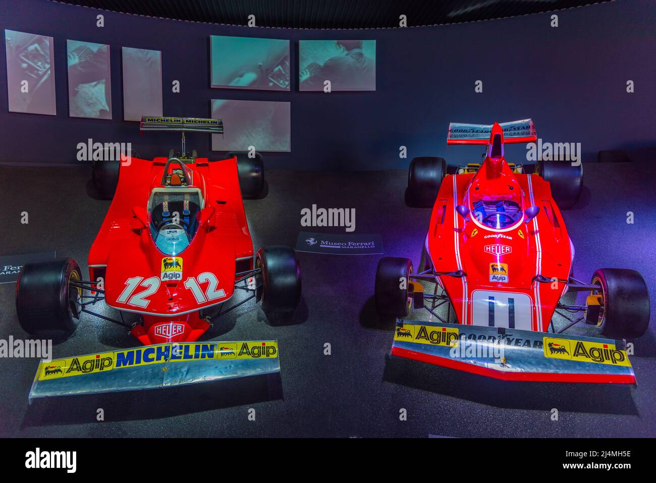 Maranello, Italy, September 23, 2021: Ferrari F1 racing cars inside of ...