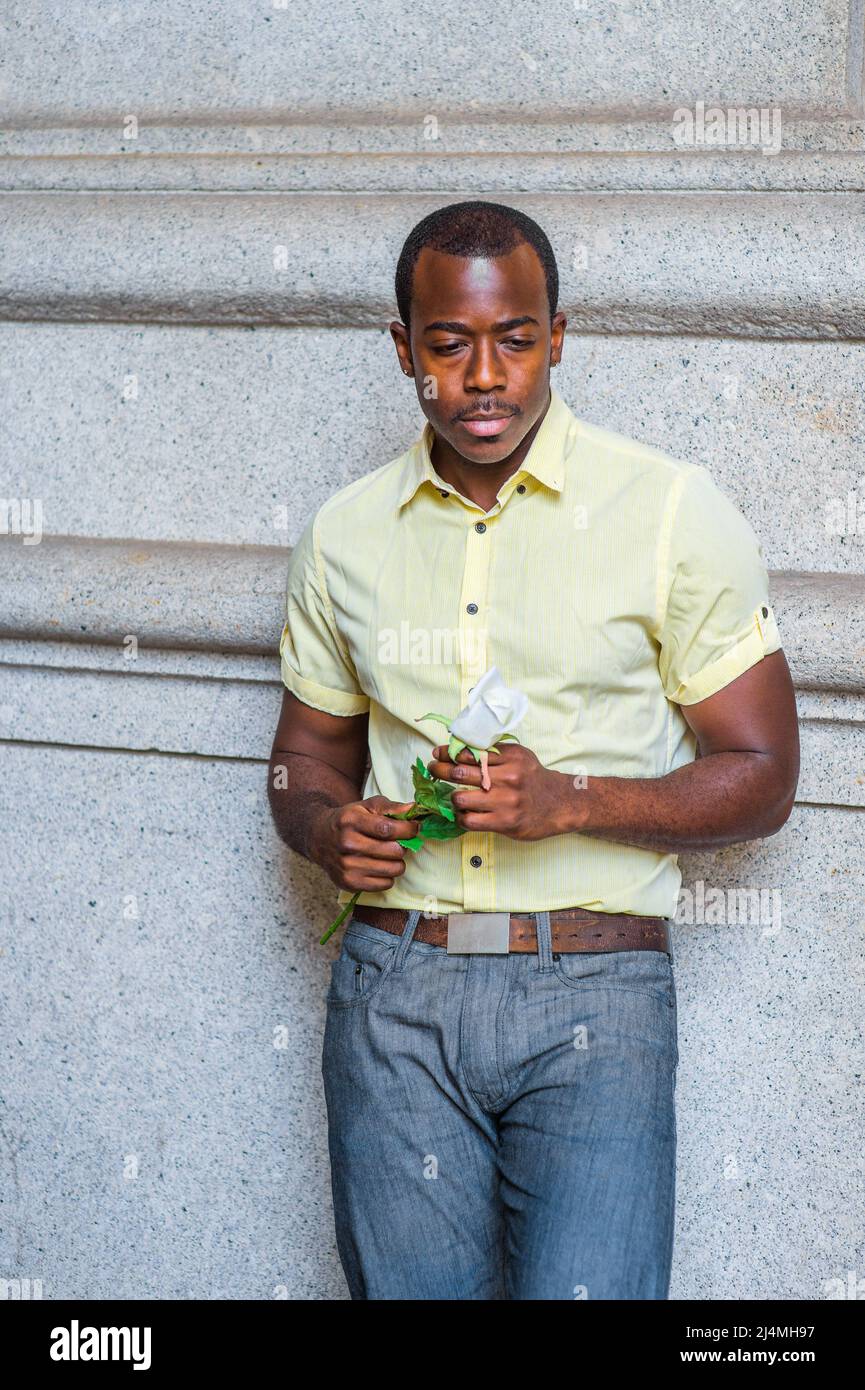 Man looking down pants frown hi-res stock photography and images - Alamy