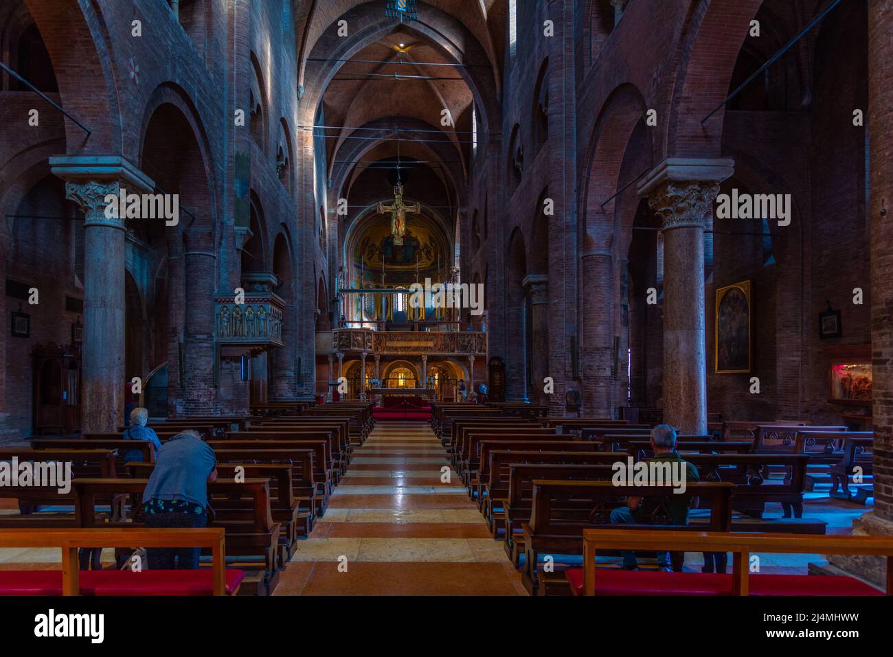 Modena, Italy, September 22, 2021: Interior of the Cathedral of Modena ...
