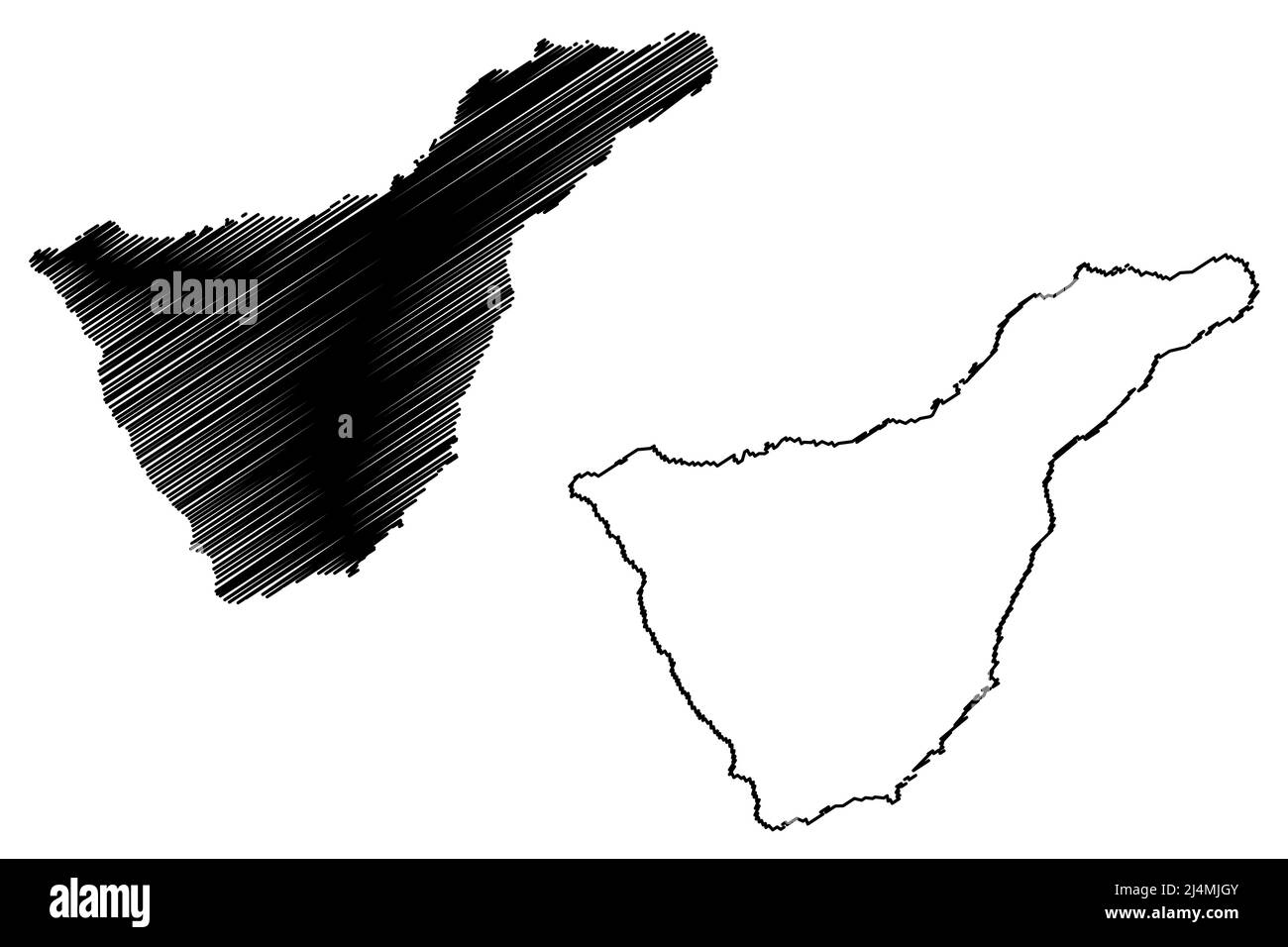 Tenerife map vector vectors hi-res stock photography and images - Alamy