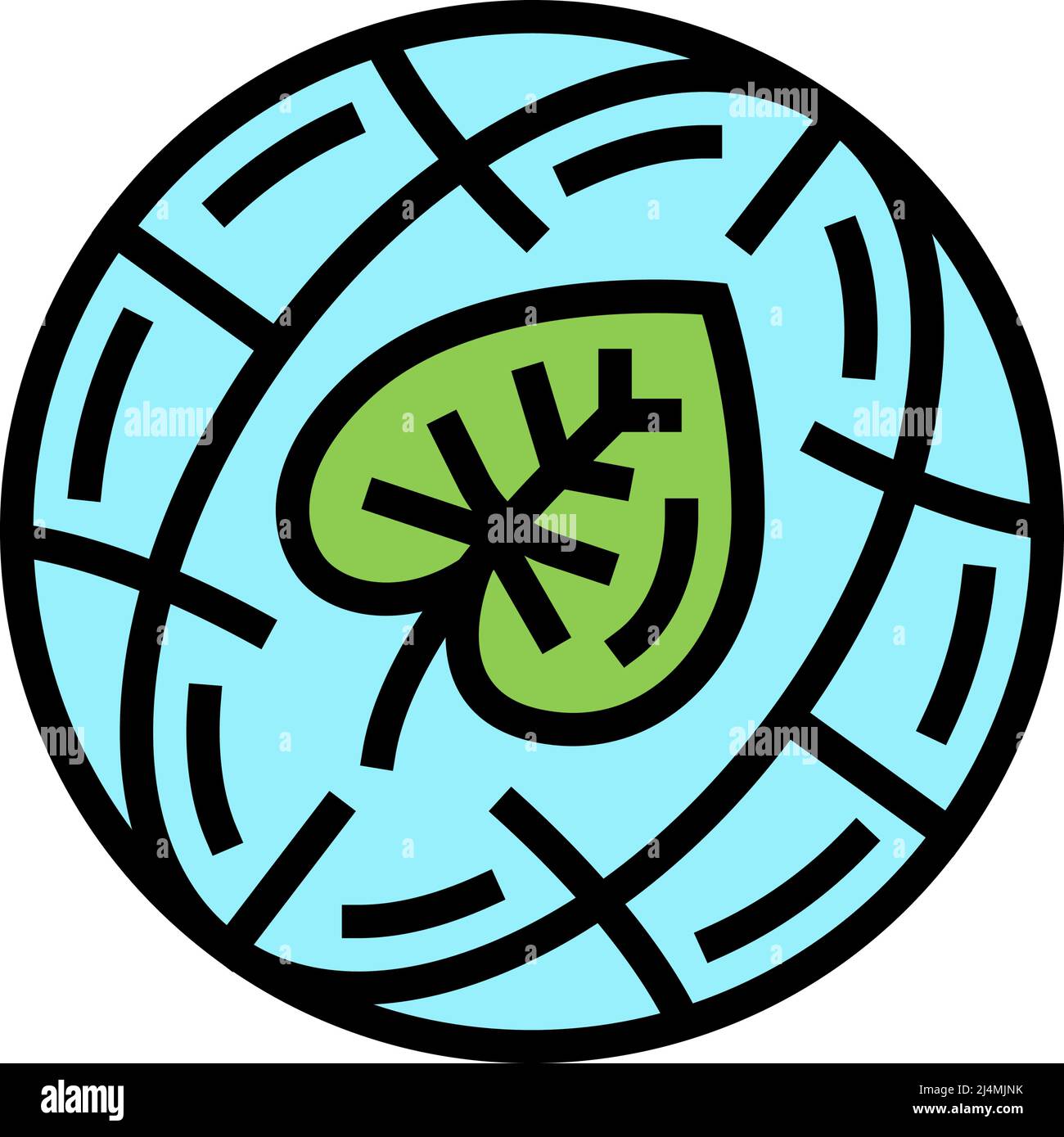 nature environment color icon vector illustration Stock Vector Image ...