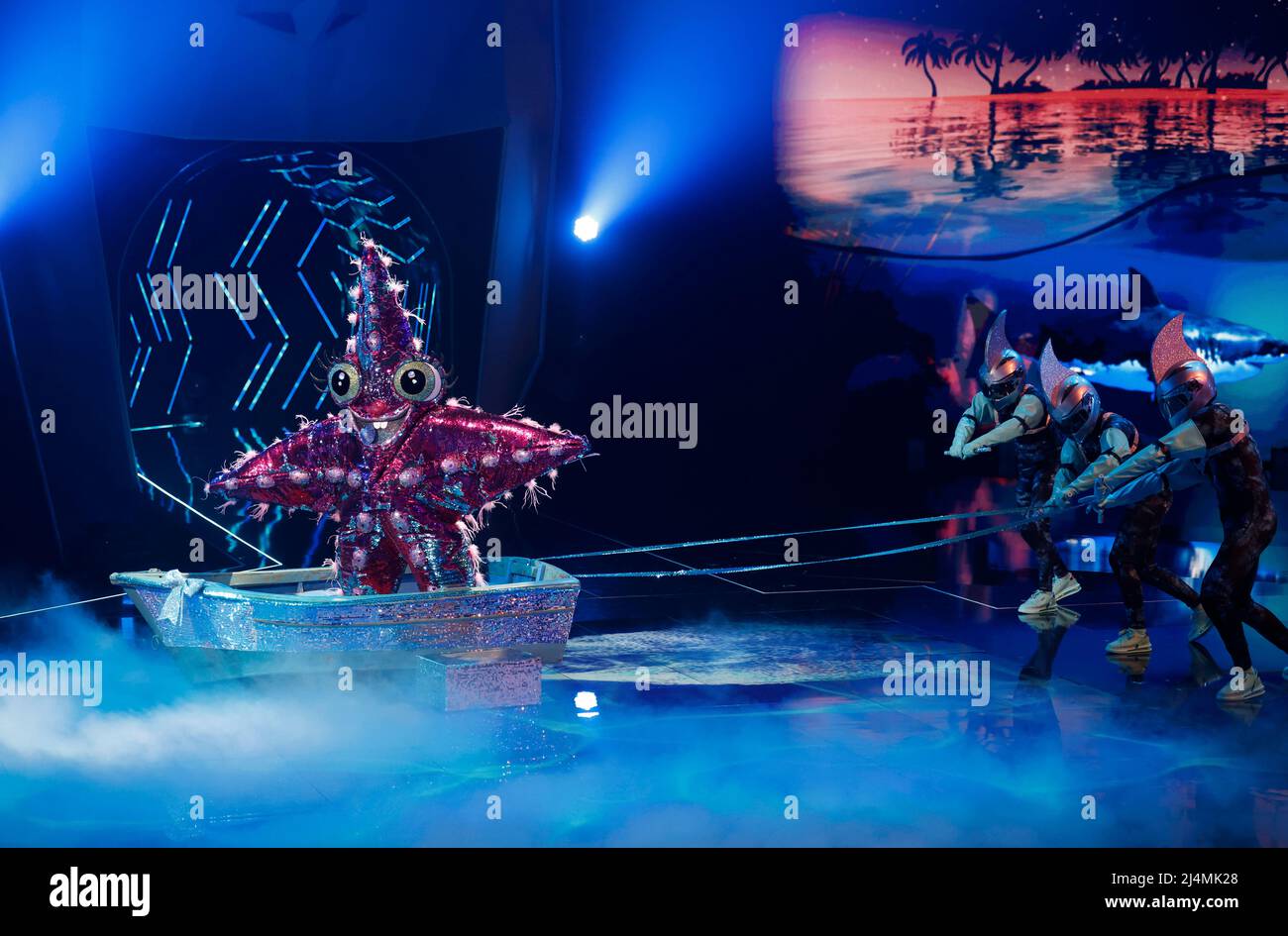 Cologne, Germany. 16th Apr, 2022. The character "The Starfish" is on ...