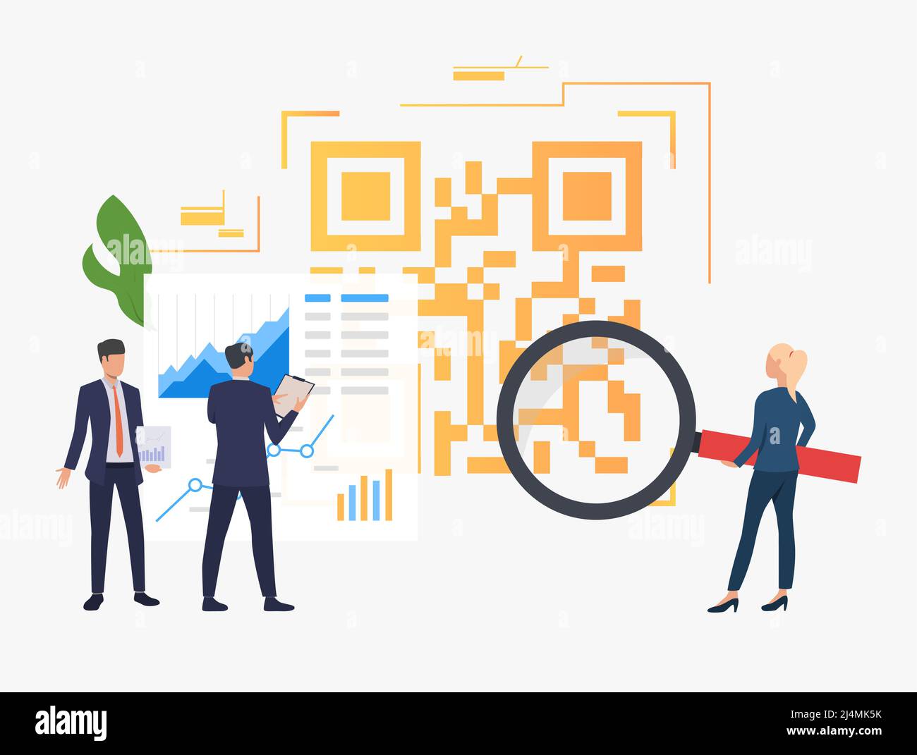 Qr code office hi-res stock photography and images - Alamy