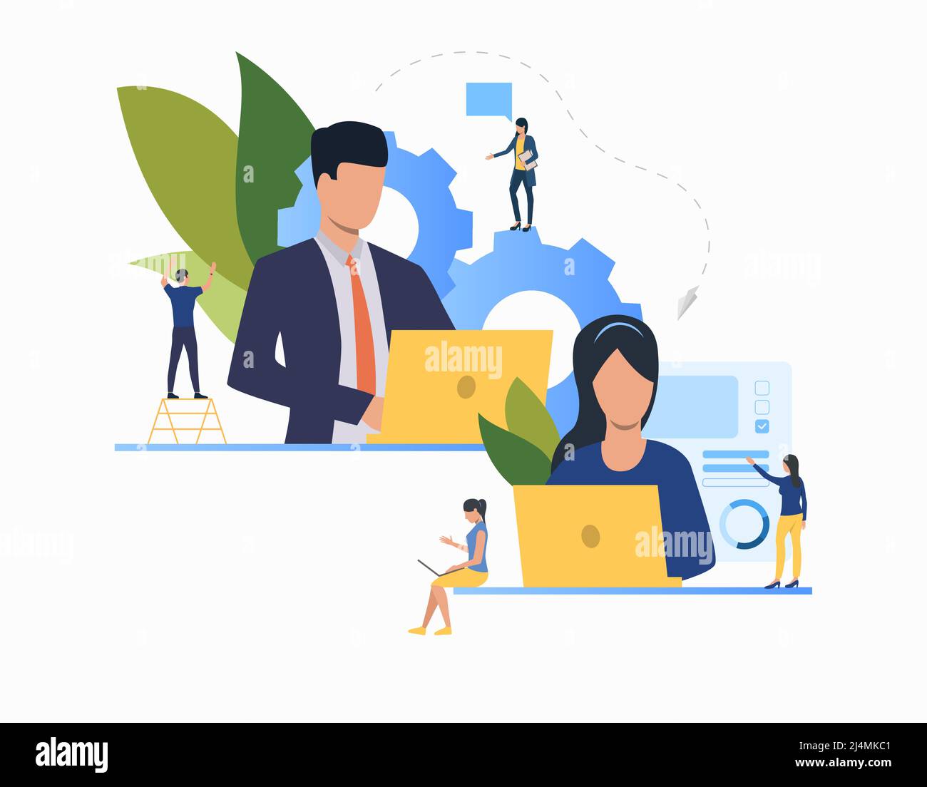 Remote leadership Stock Vector Images - Alamy