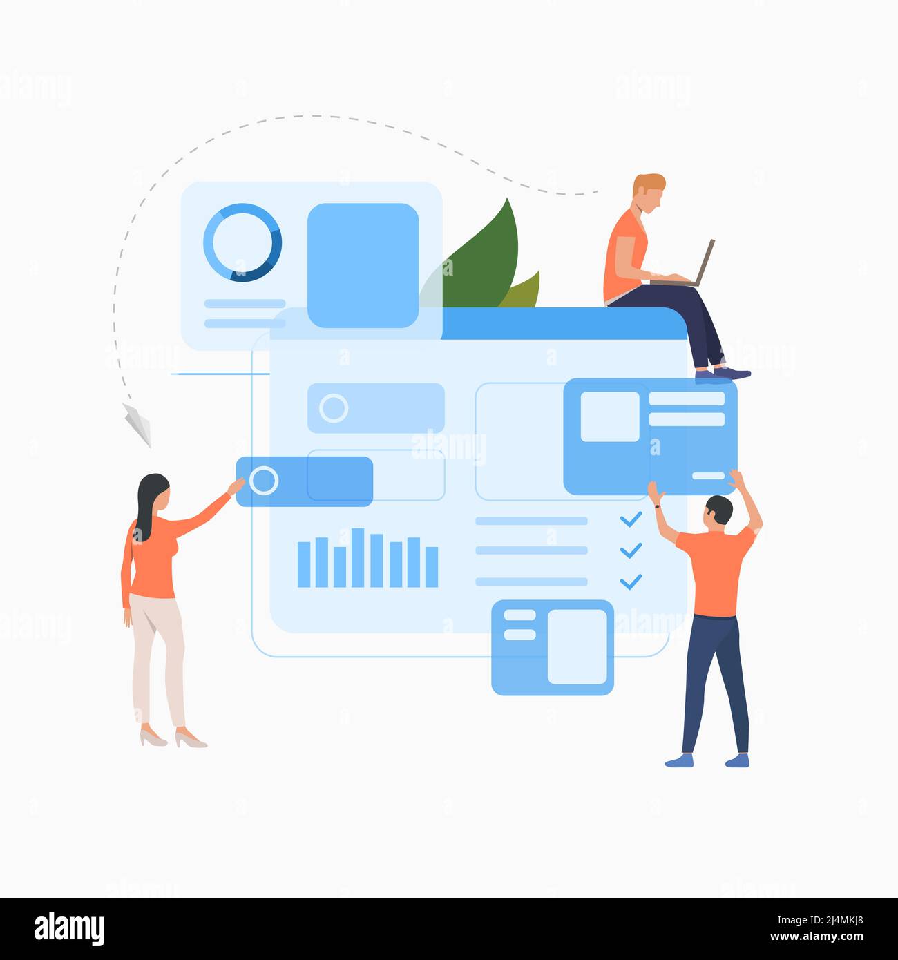 Colleague developer Stock Vector Images - Alamy