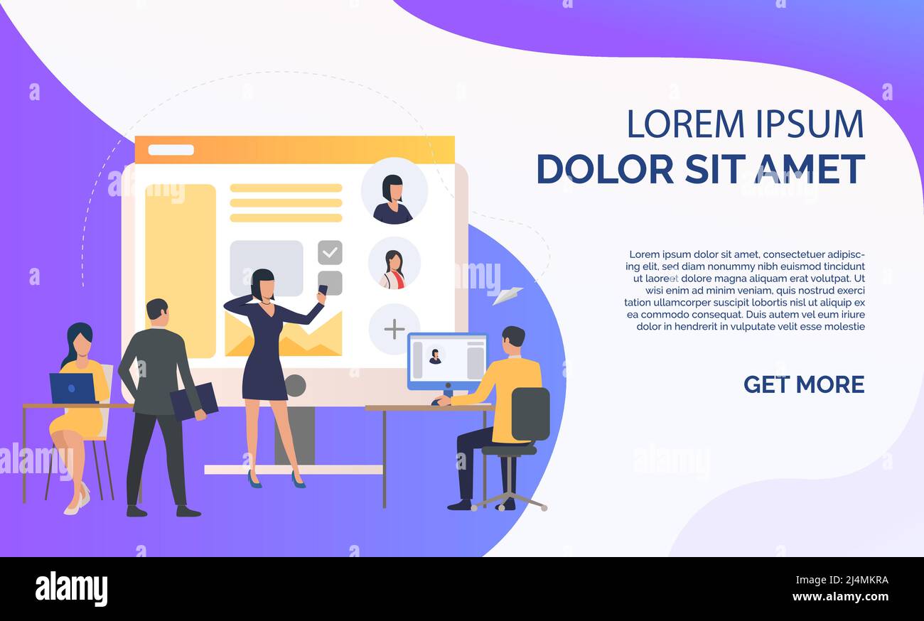 Hiring agency, applicants and job interview and sample text. Personnel ...