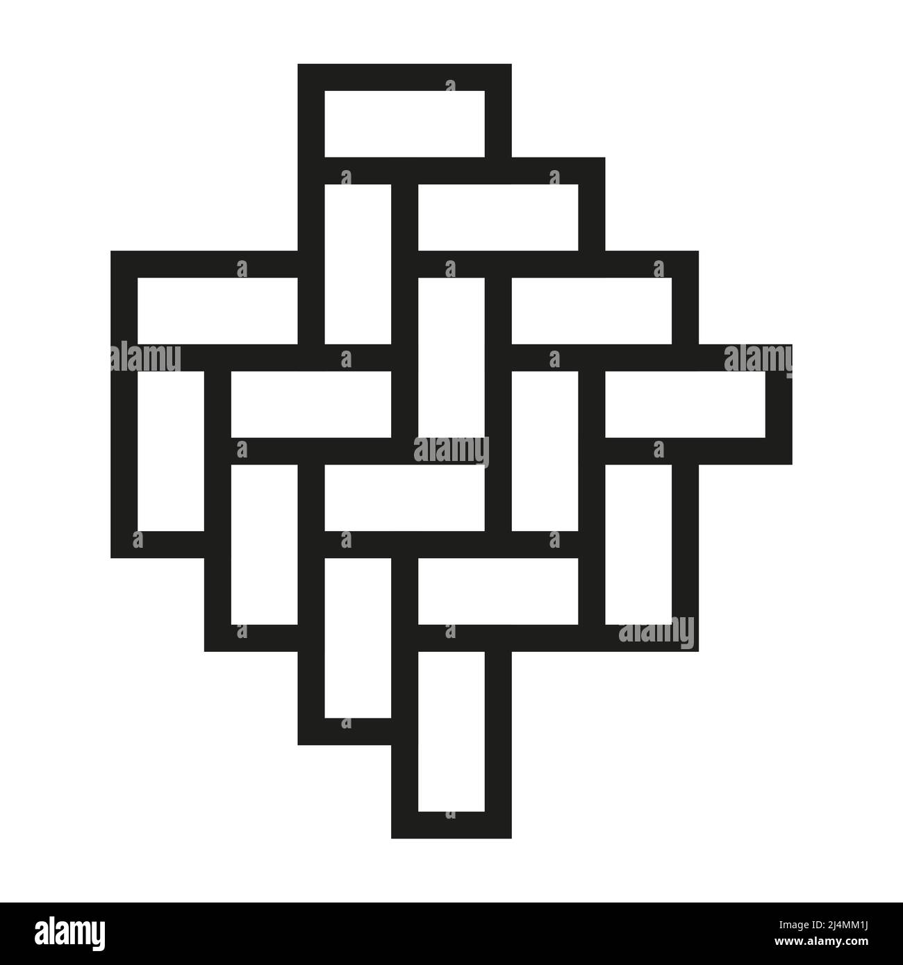 Rectangular Shape Tiles, Laminate Wall Flooring symbol, logotipe Stock ...