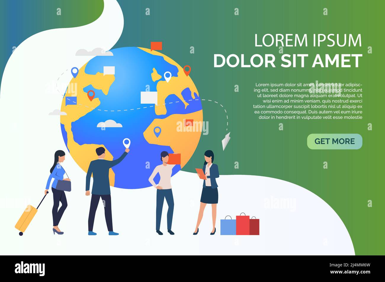 Global shopping destination Stock Vector Images - Alamy