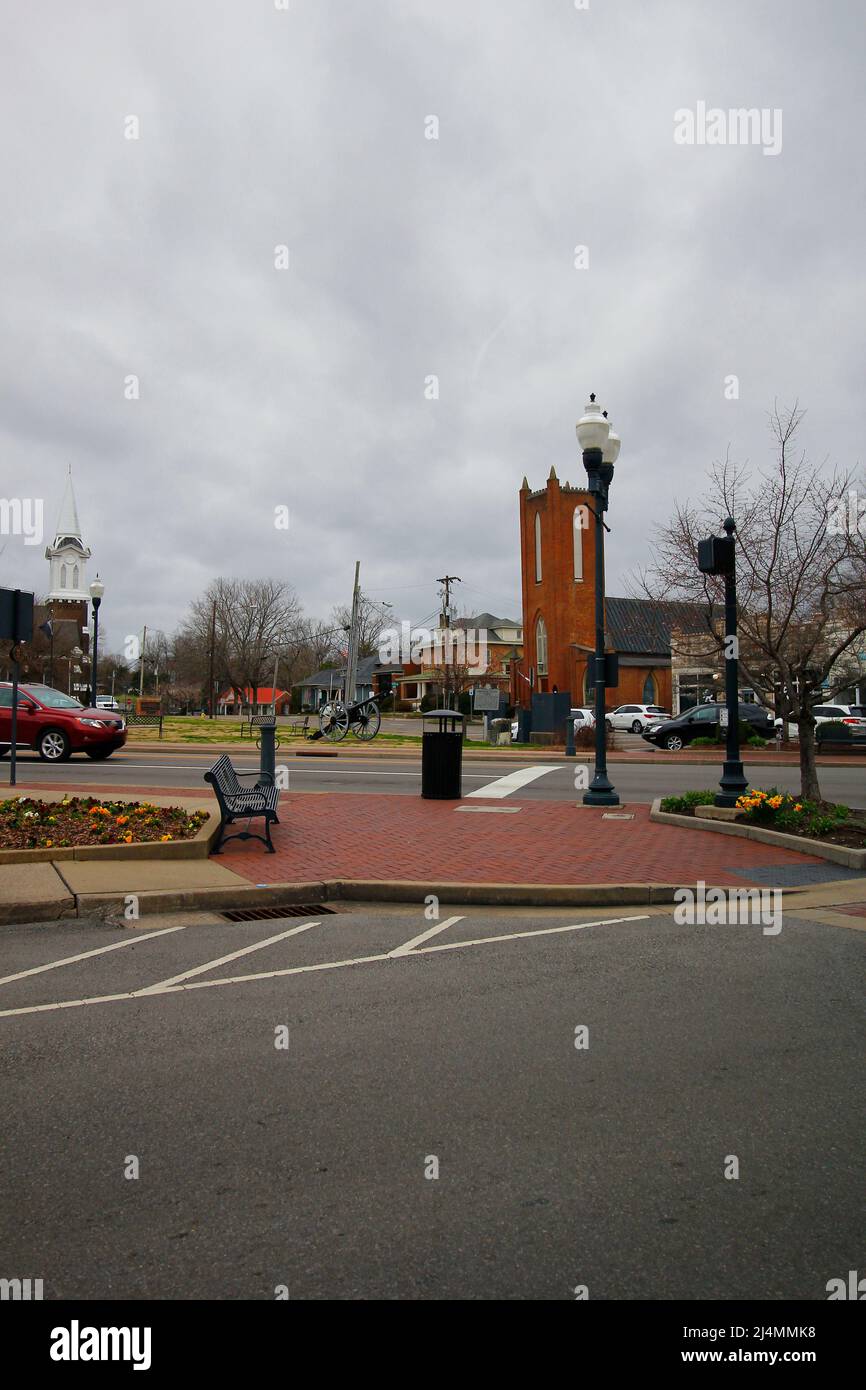 Streetscape view of Franklin, Tennessee Stock Photo - Alamy