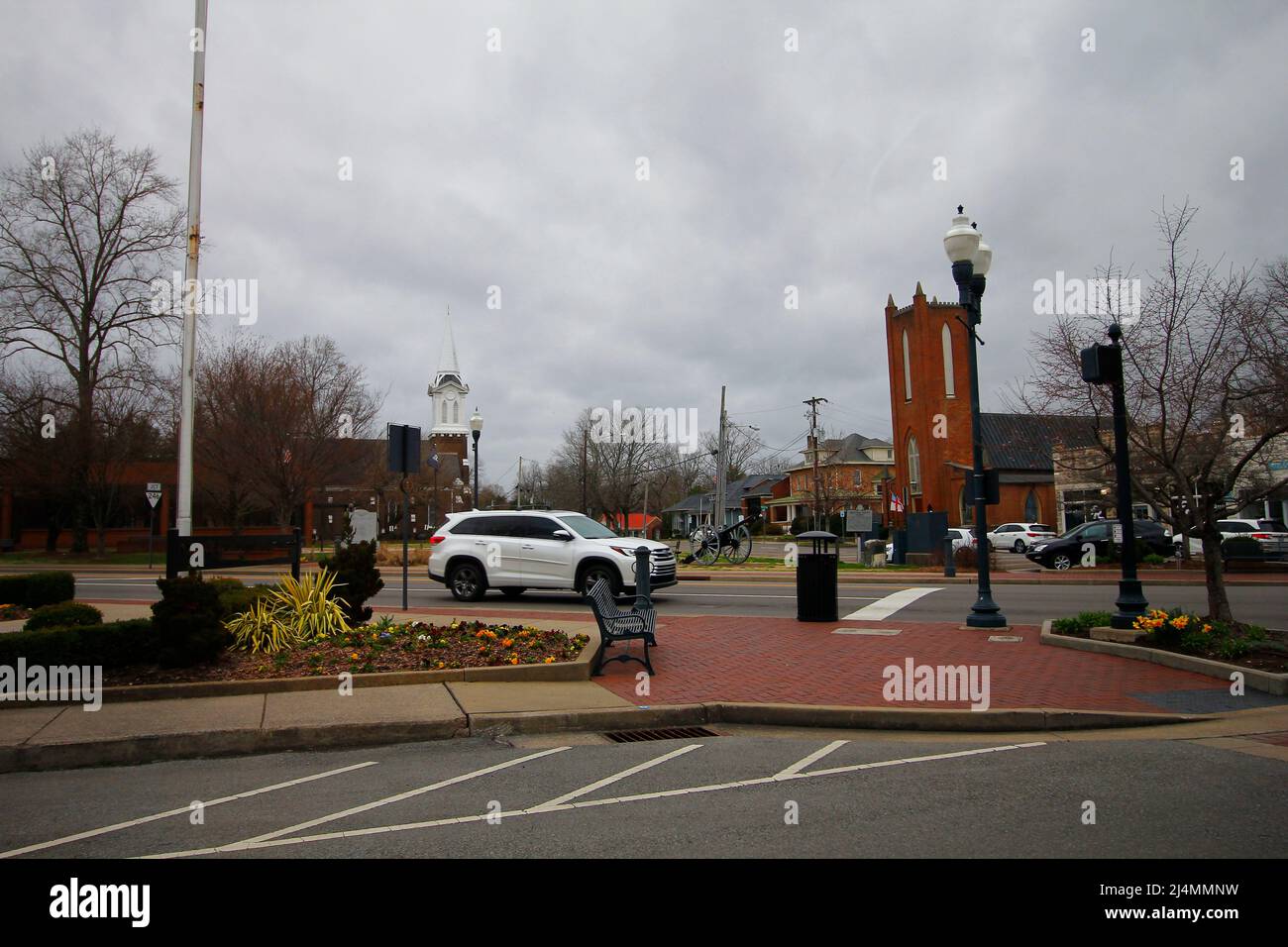 Streetscape view of Franklin, Tennessee Stock Photo - Alamy