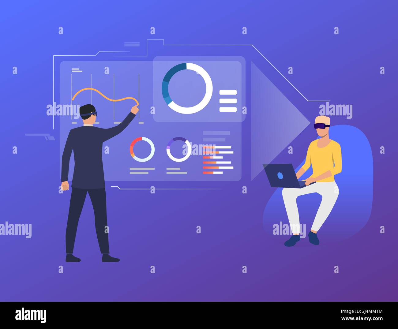 Vr tech working Stock Vector Images - Alamy