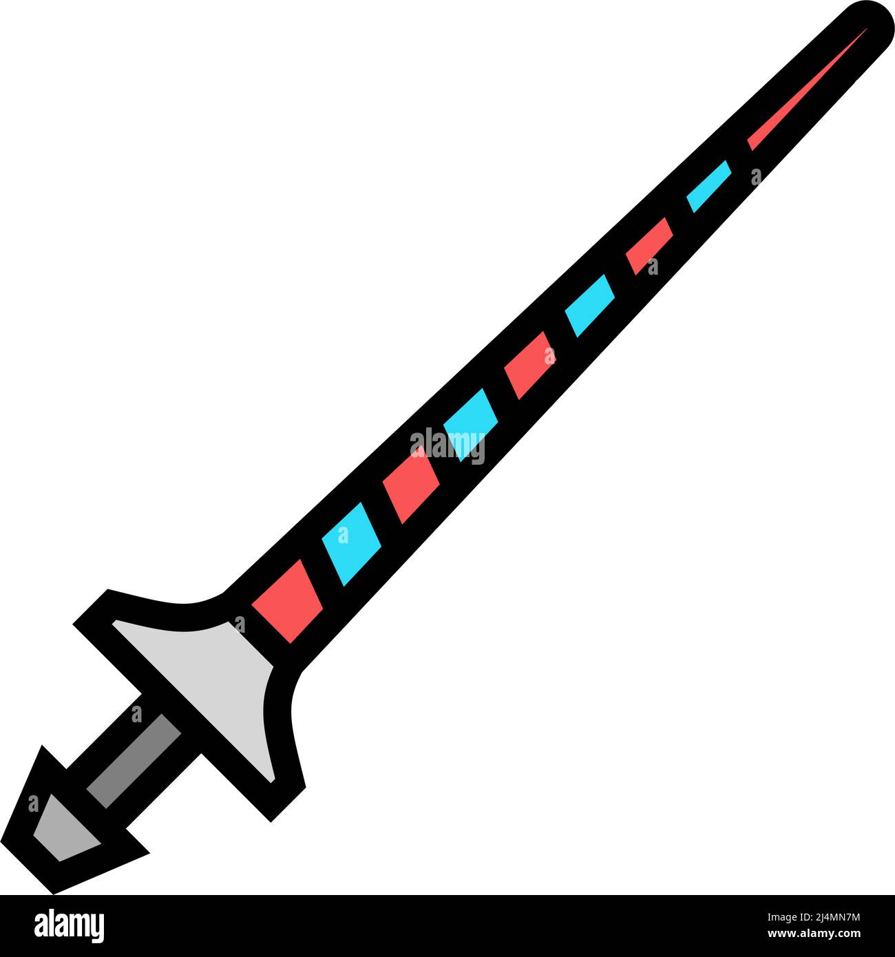 lance medieval color icon vector illustration Stock Vector Image & Art ...