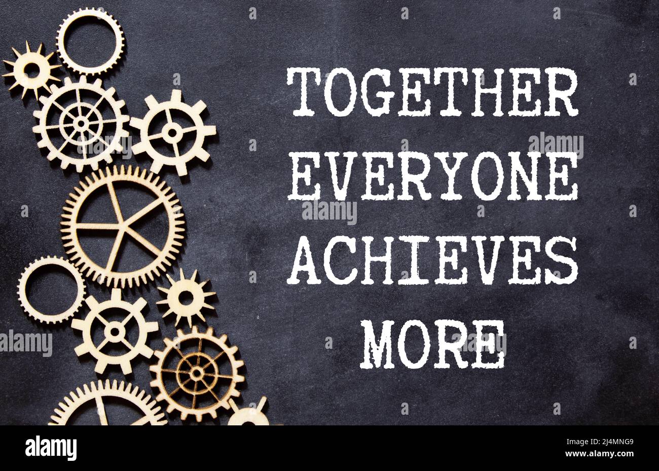 Chalk drawing - TEAM Together, Everyone, Achieves, More Stock Photo - Alamy