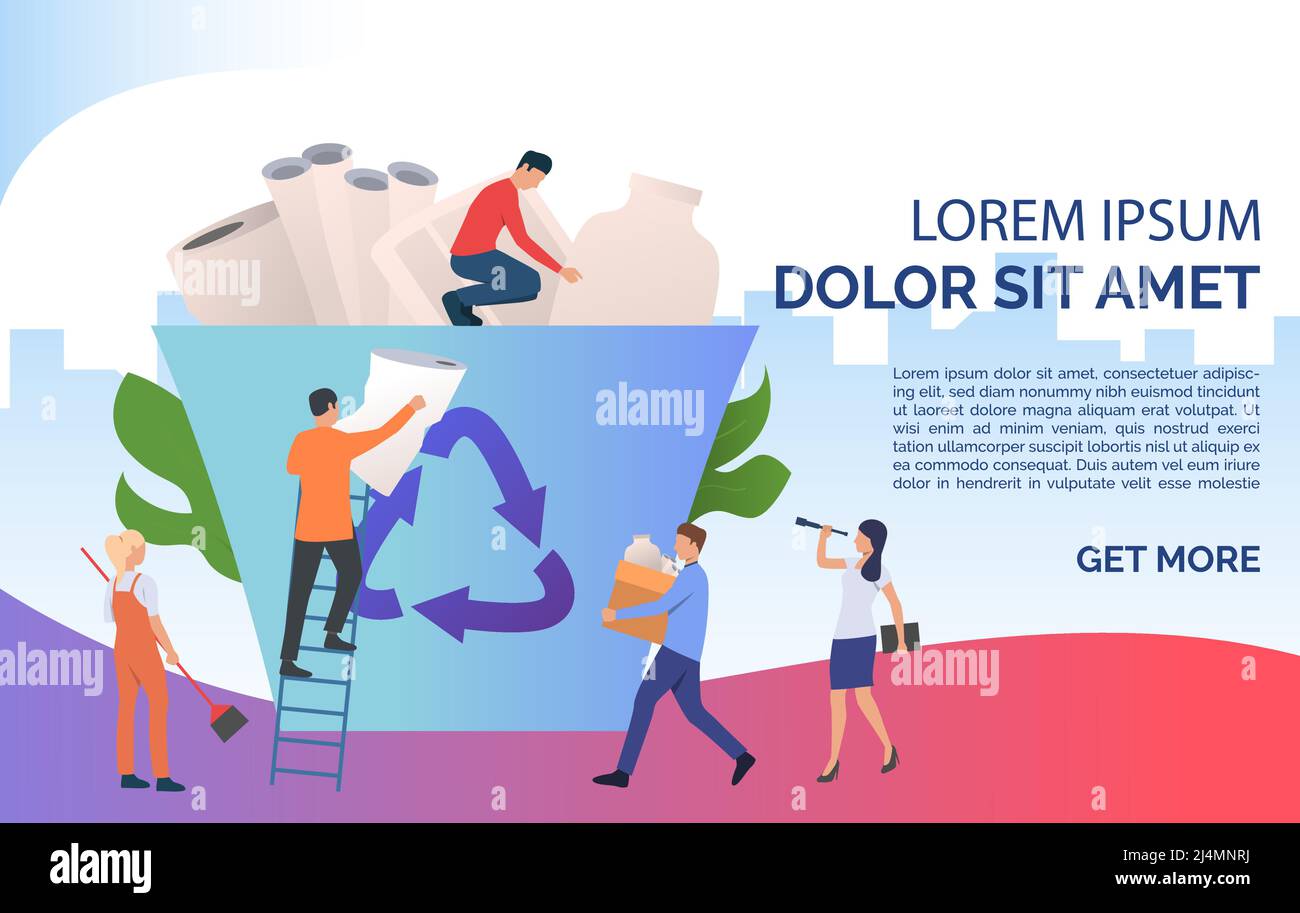 Advertising garbage Stock Vector Images - Alamy