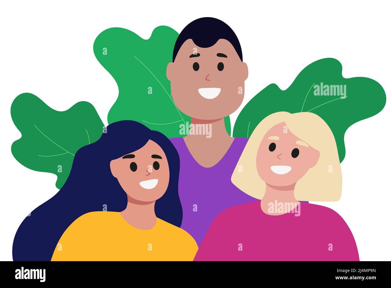Company ,smiling, people, communication, communication Vector flat ...