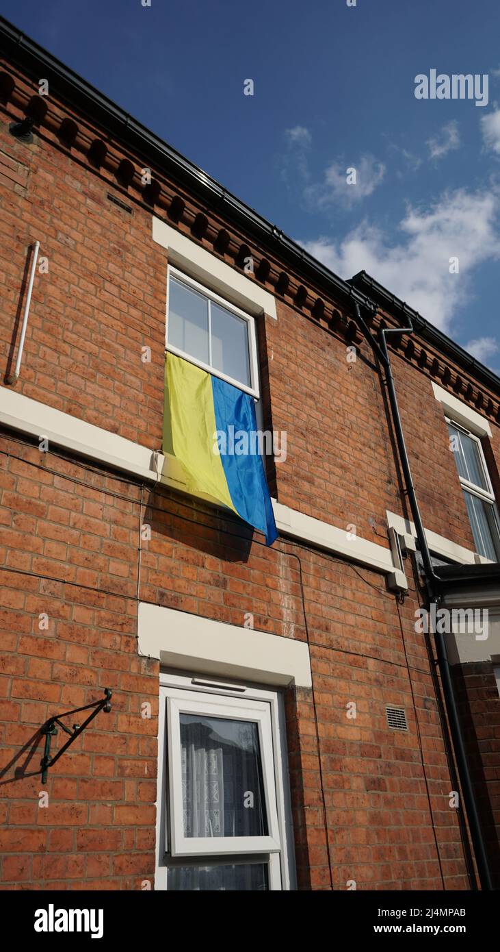 Flying ukrainian flag hi-res stock photography and images - Alamy