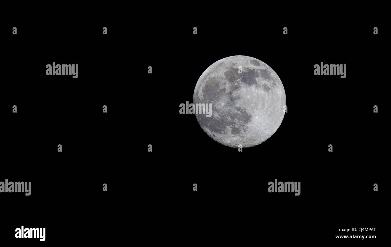 full moon - on April 15, 2022 Stock Photo - Alamy