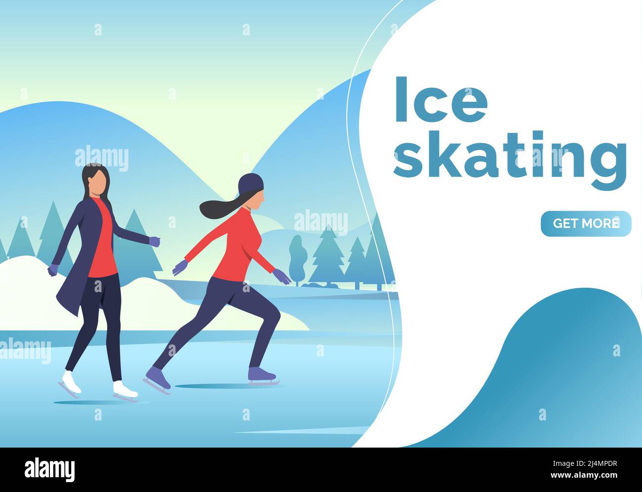 Ppt background template winter Stock Vector Images - Alamy