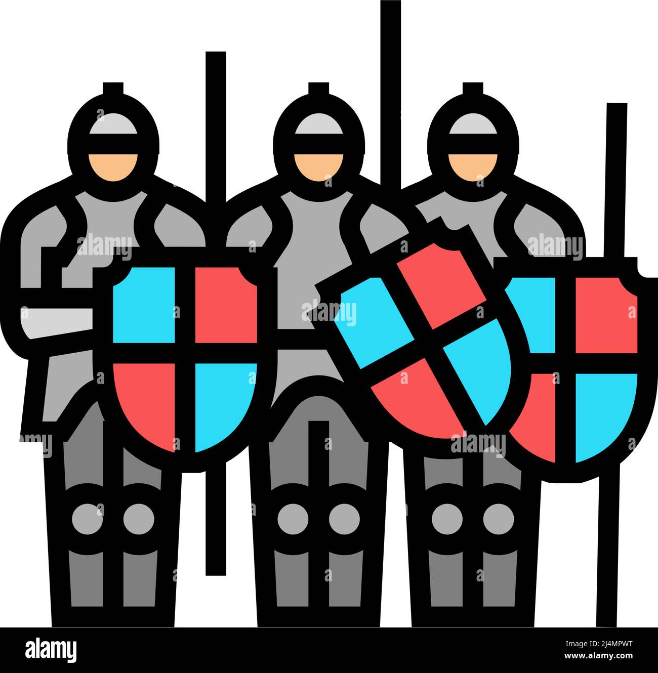 army medieval color icon vector illustration Stock Vector Image & Art ...