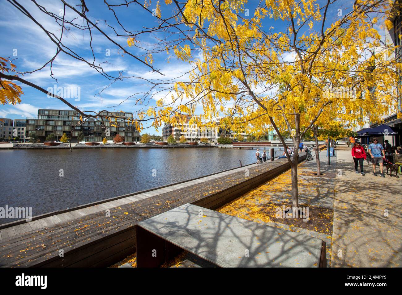 Kingston Foreshore mixed use development on the shores of Lake Burley ...