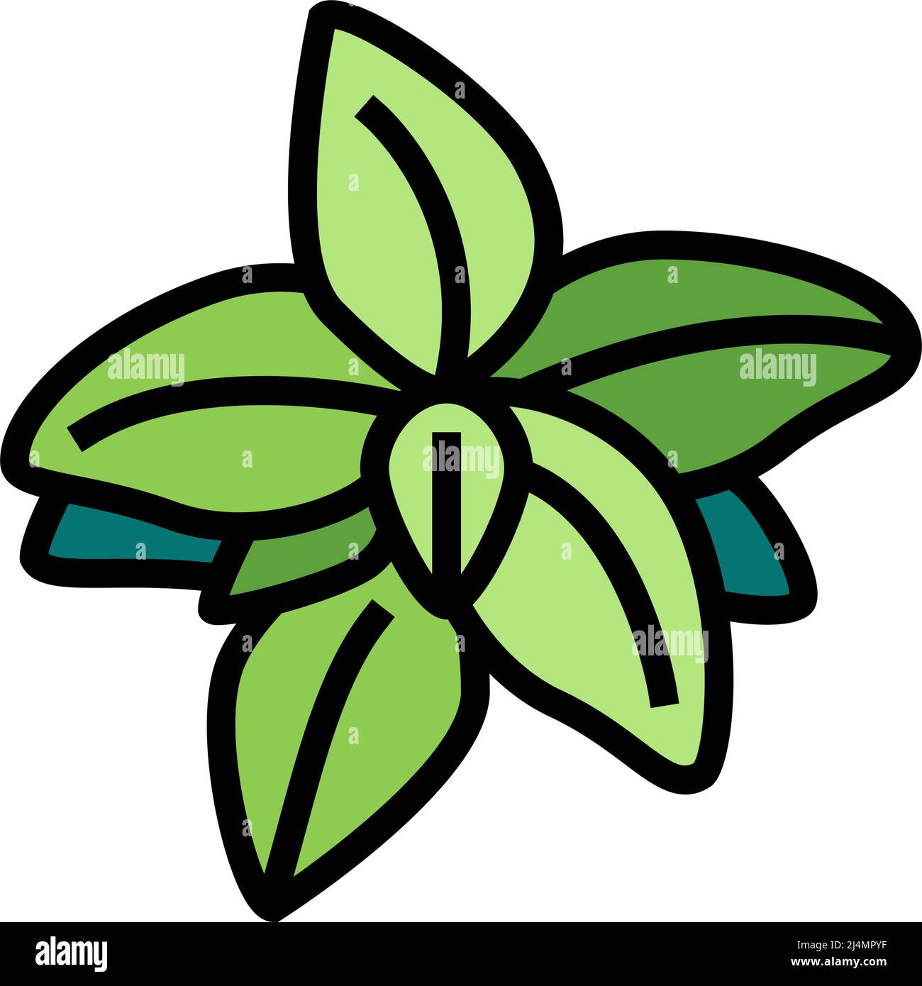 basil flavor color icon vector illustration Stock Vector Image & Art ...