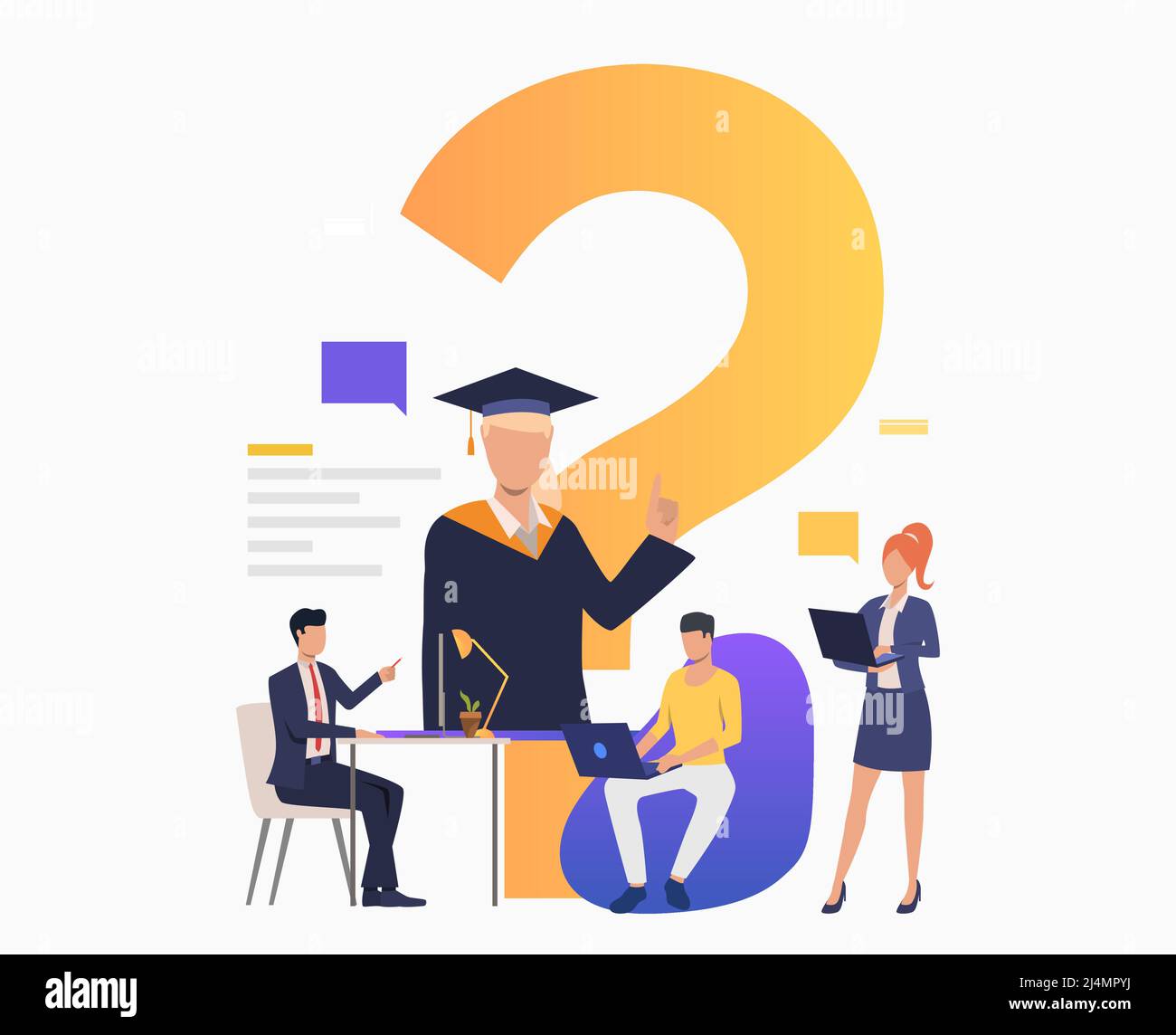 Business character searching online Cut Out Stock Images & Pictures - Alamy