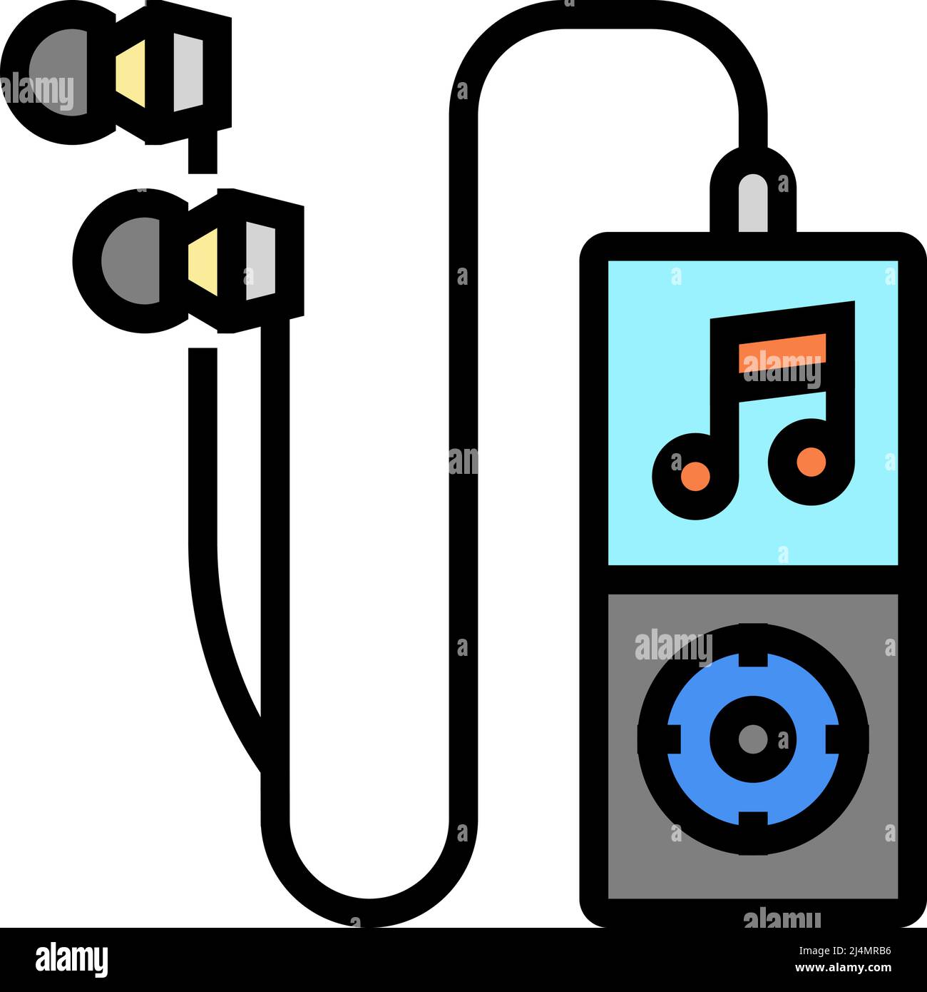 mp3 player color icon vector illustration Stock Vector Image & Art - Alamy