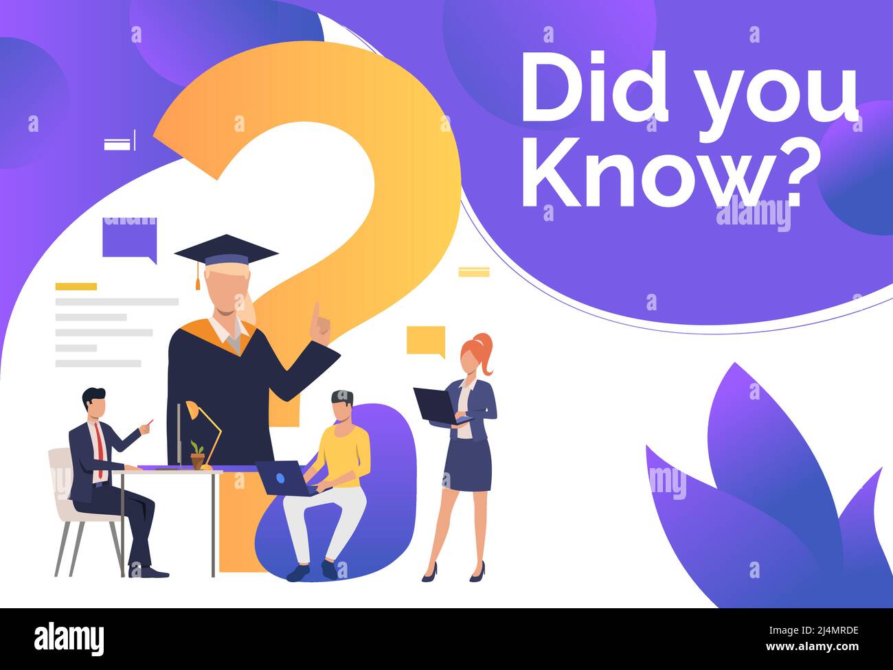 Business people browsing on laptops vector illustration. Faq, help ...