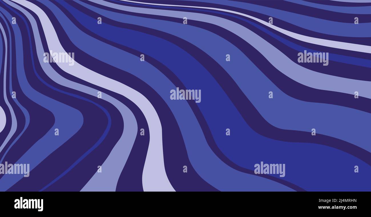 Panoramic blue abstract wavy Stock Vector Images - Alamy