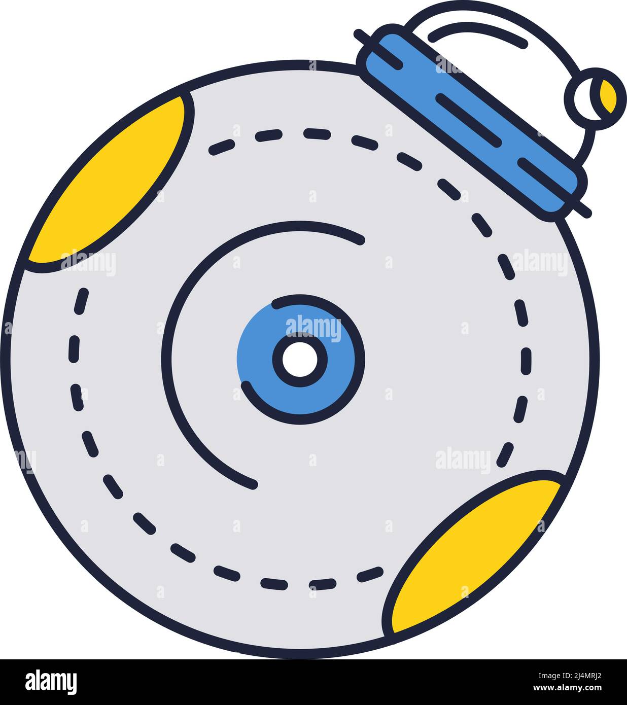 Personal droid icon. Flat vector robotic machine. Robot symbol ...