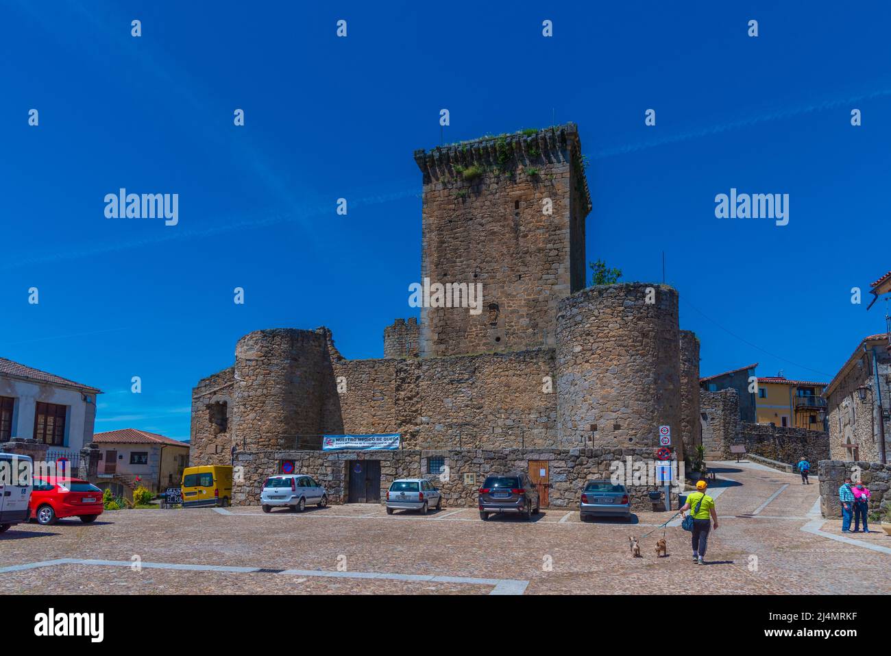 Miranda del Castanar, Spain, May 19, 2021: Castle at Miranda del ...