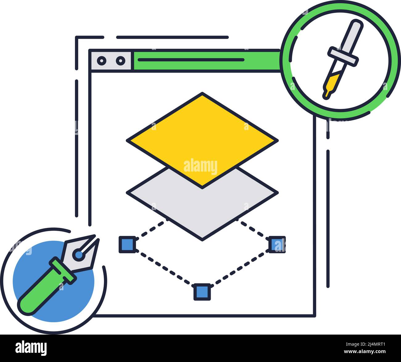 Design app or website icon vector isolated on white background. UI or ...
