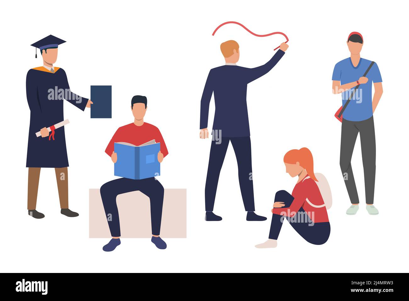 Studying leaflet Cut Out Stock Images & Pictures - Alamy