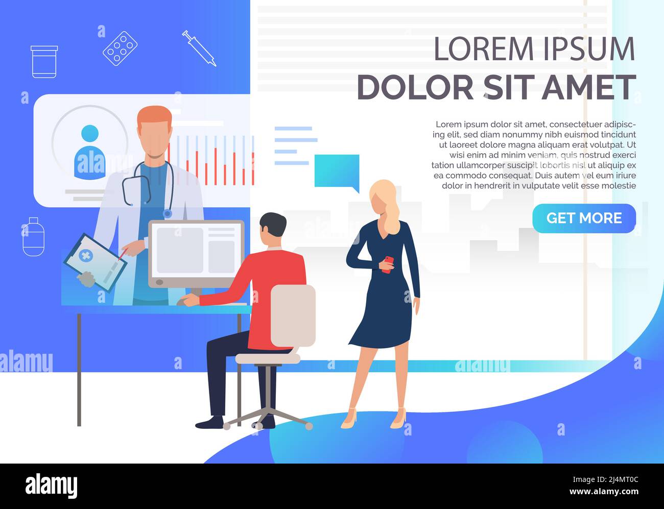 Patient record website Stock Vector Images - Alamy