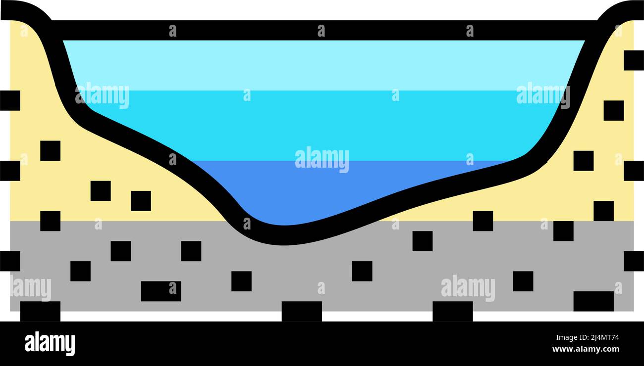 river bed color icon vector illustration Stock Vector Image & Art - Alamy