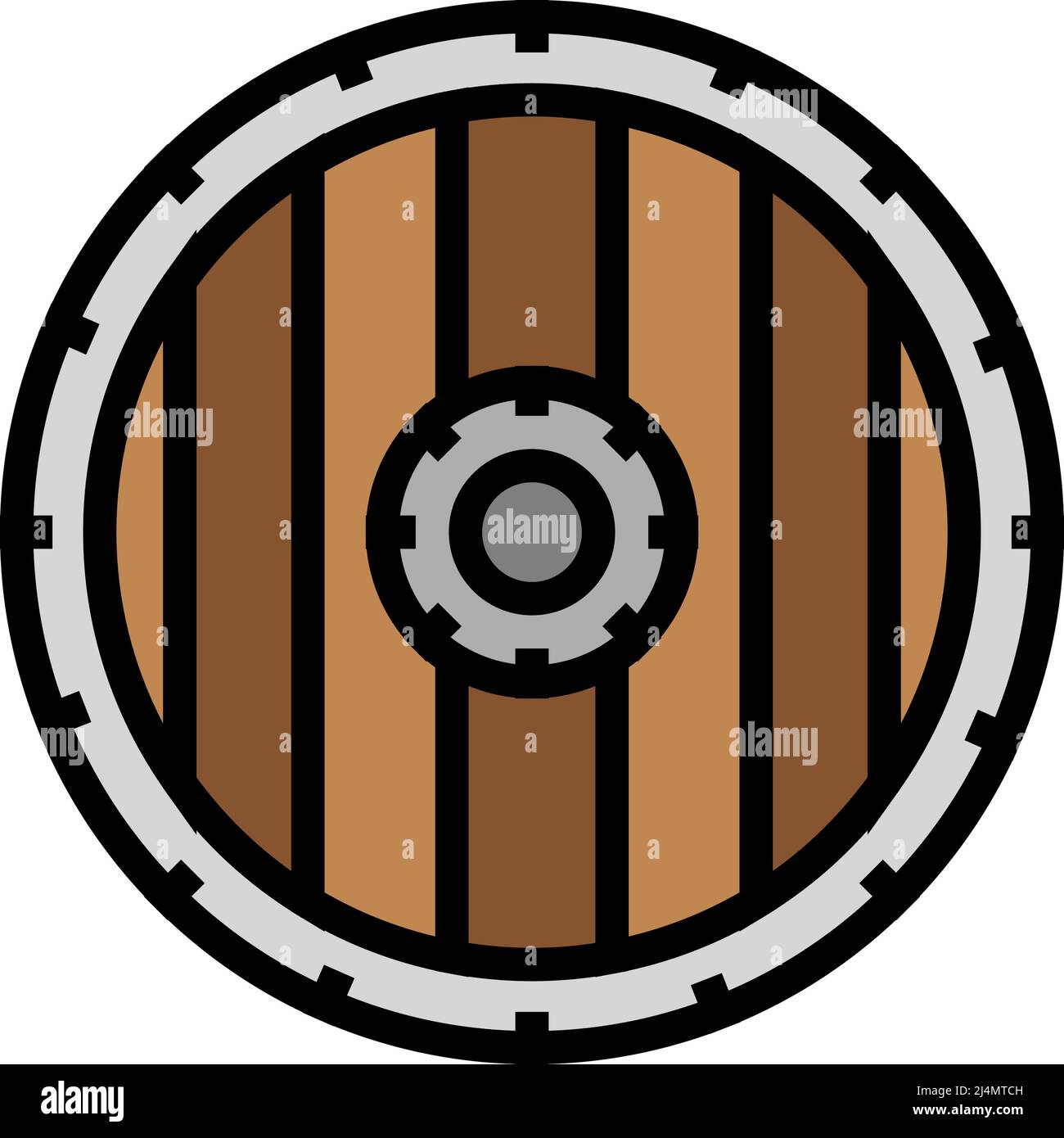 shield medieval color icon vector illustration Stock Vector Image & Art ...