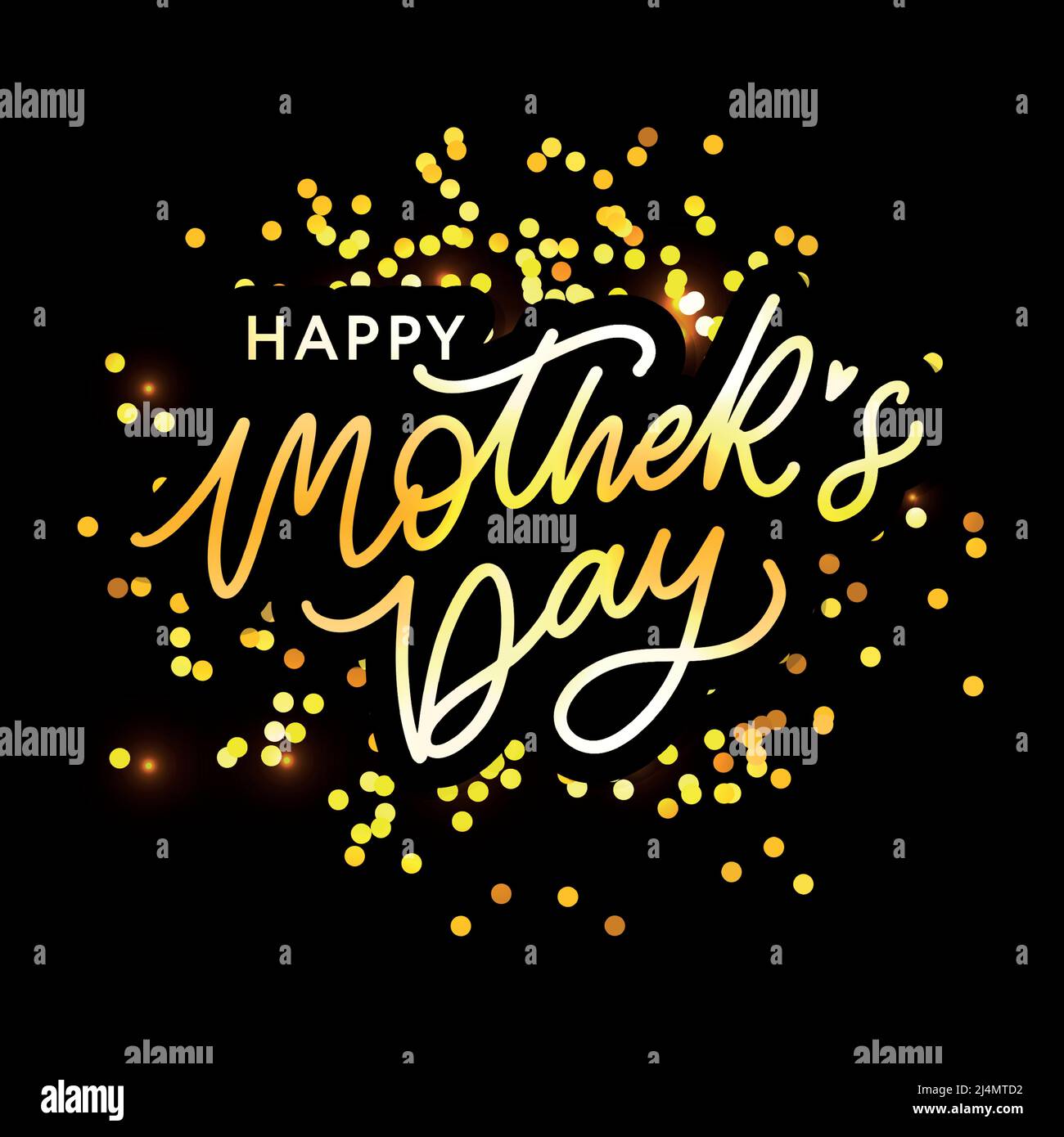 Happy Mothers Day lettering. Handmade calligraphy vector illustration ...