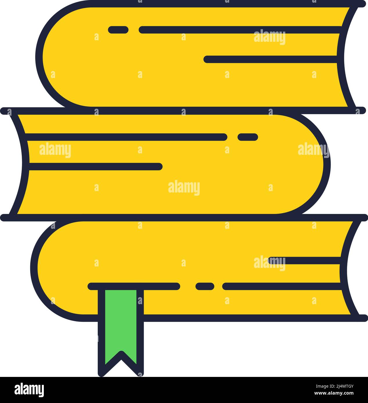 Exercise book icon vector isolated stack on white Stock Vector Image ...