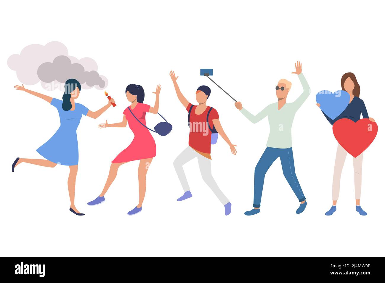 Holding cracker Stock Vector Images - Alamy