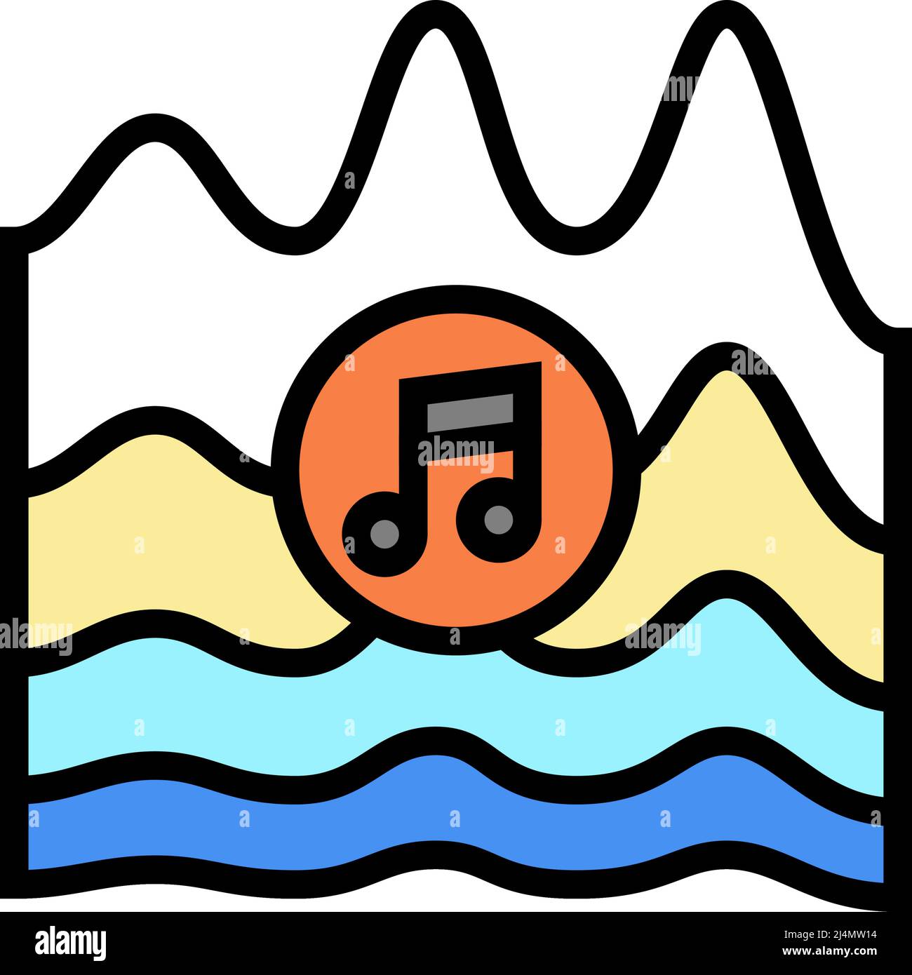 tone music color icon vector illustration Stock Vector Image & Art - Alamy