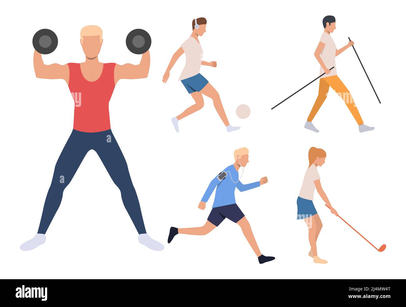 Walking at gym Stock Vector Images - Alamy