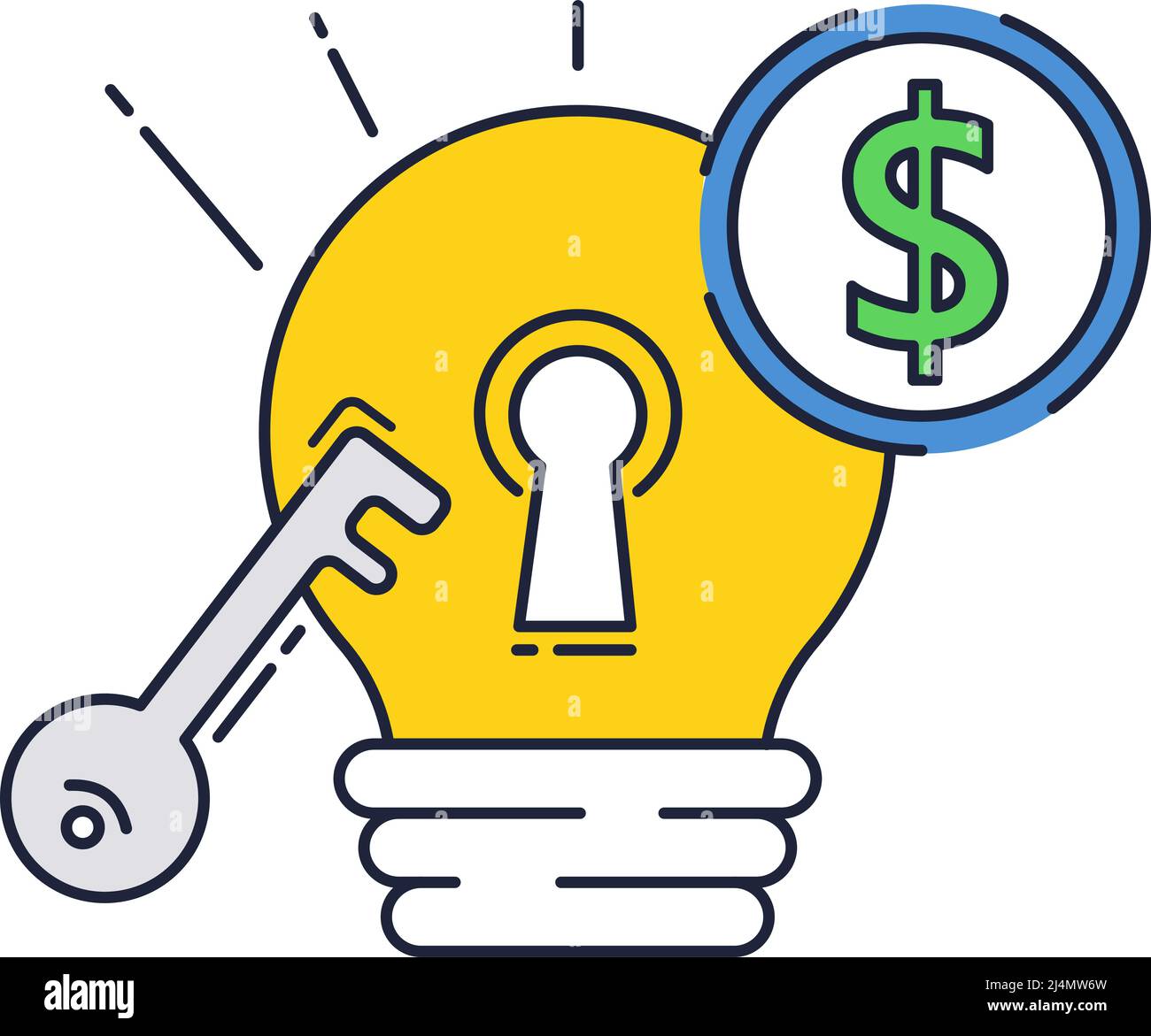 Idea unlock logo hi-res stock photography and images - Alamy