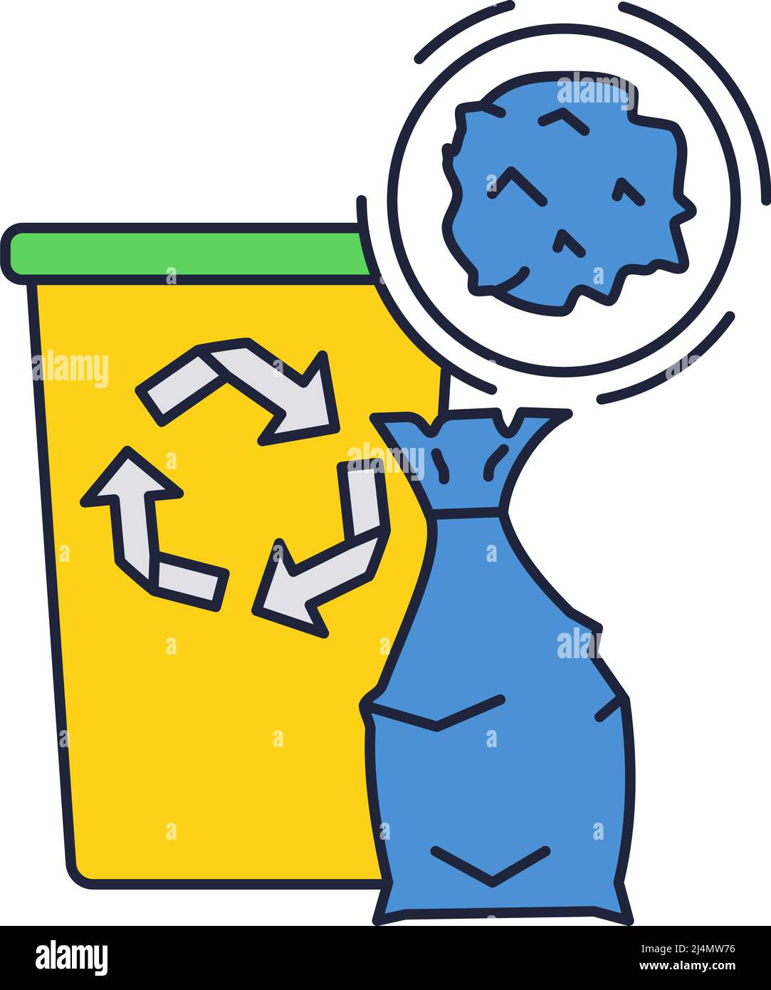 Garbage disposal icon waste recycle vector logo Stock Vector Image ...
