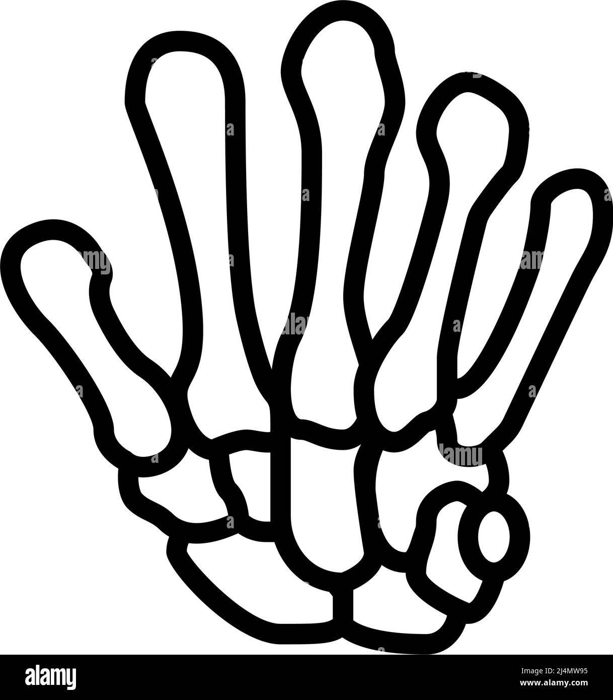 wrist bone line icon vector illustration Stock Vector Image & Art - Alamy
