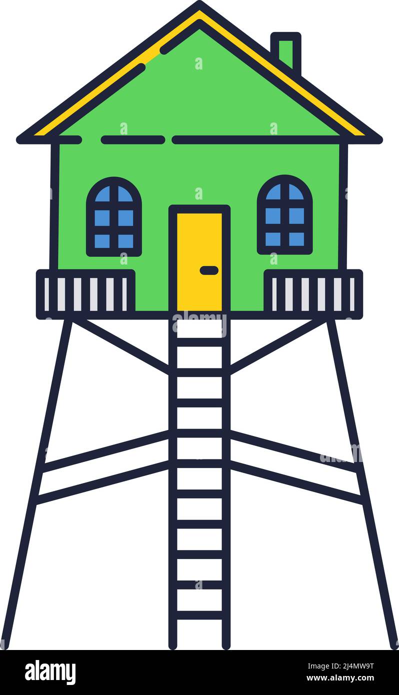 Fire observation tower Stock Vector Images - Alamy