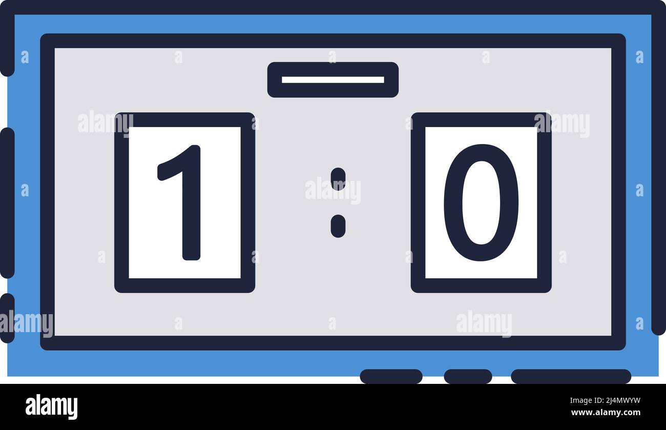 Soccer time clock game Stock Vector Images - Alamy