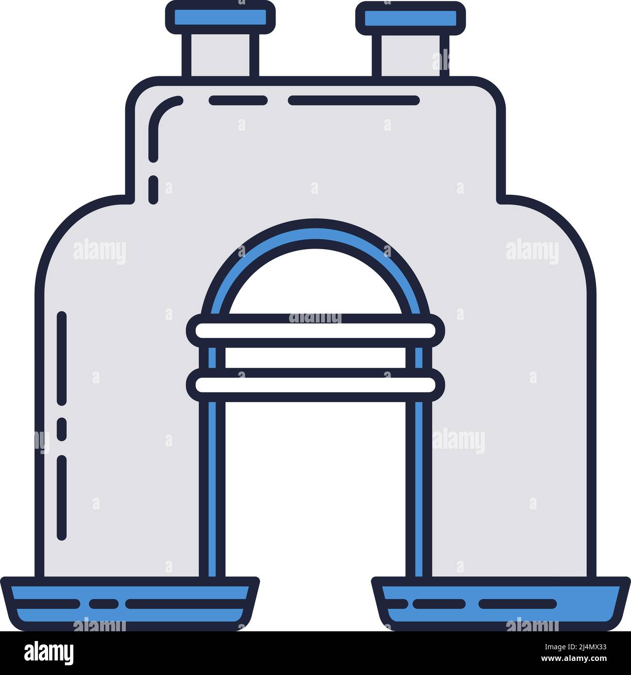Binocular icon vector discovery and vision sign Stock Vector Image ...