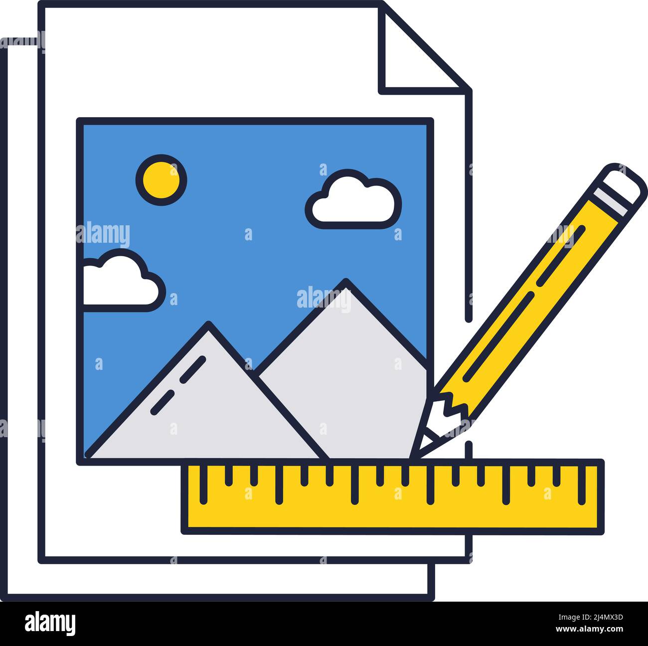 Design graphic vector modern creative art icon. Webdesign logo outline ...